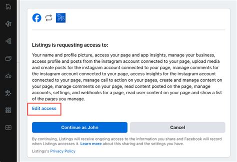 relink your facebook account yext help