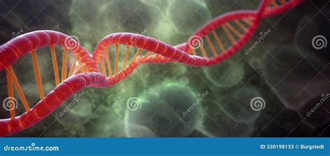 Illustrative Depiction Of Nucleic Acid Double Helix With Connected Nucleic Acid Molecules Often