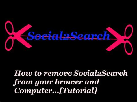 Logeshwaran Org How To Remove Social Search From Your Browser And Windows Computer Tutorial