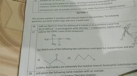 I Although Amino Group Is O And P Directing In Aromatic Electrophilic