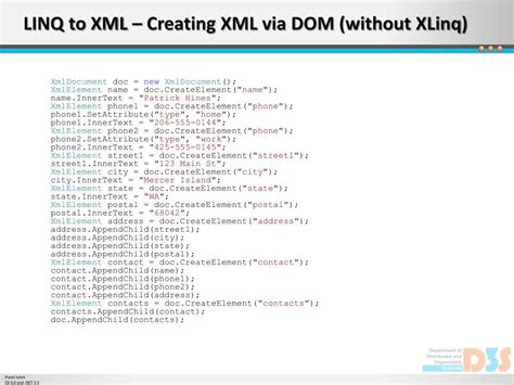 Ppt Xml Data Management With Linq An Overview Powerpoint Presentation Id 2927406