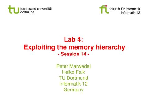 Ppt Lab 4 Exploiting The Memory Hierarchy Session 14 Powerpoint Presentation Id3933297