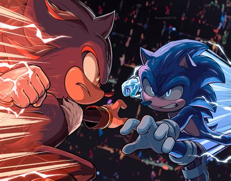 Sonic Vs Shadow By Greenshell123 On Newgrounds