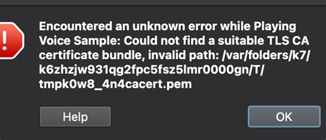 Could Not Find A Suitable Tls Ca Certificate Bundle Started Appearing Around 2154 Help