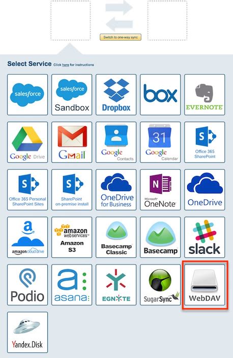 How To Sync WebDAV And Dropbox CloudHQ Support