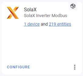 Solax X Hybrid G Local Cloud API Page Share Your Projects Home Assistant Community