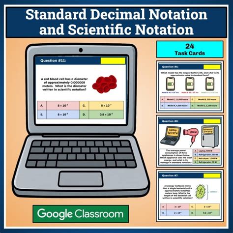 Task Card Teks Math 72c Decimal Notation And Scientific Notation