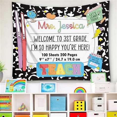 Custom Teacher Name Classroom Banner Personalized Teacher Name