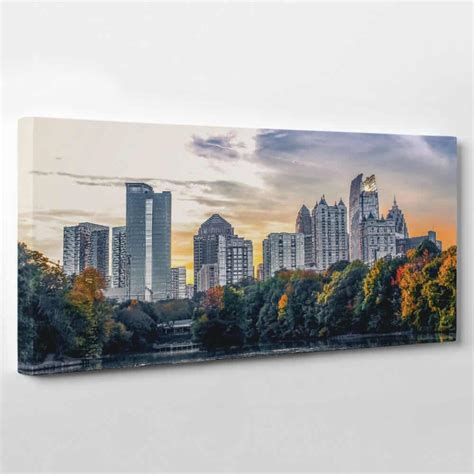 Atlanta Georgia Skyline Canvas Wall Art Collection B 365canvas