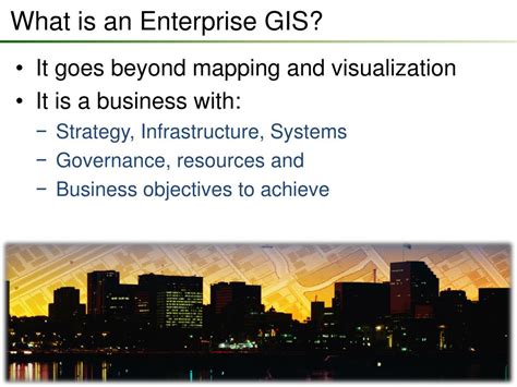 PPT Implementing An Enterprise GIS In A Municipal Environment PowerPoint Presentation ID