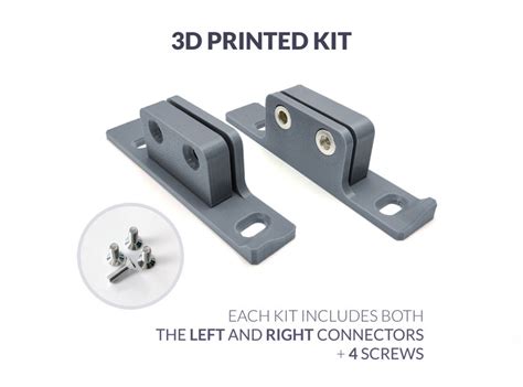 Hettich Multitech Drawer Front Connector Fixing Bracket Replacement Kit 3d Printed 08855 08856