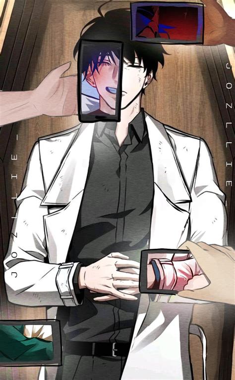 Kim Dokja Omniscient Readers Viewpoint Highres Belt Black Hair Black Shirt Closed Eyes