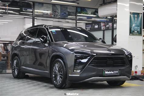蔚来ES8 矩阵Matrix改色膜液态金属玛瑙灰质感爆炸的视觉效果 哔哩哔哩