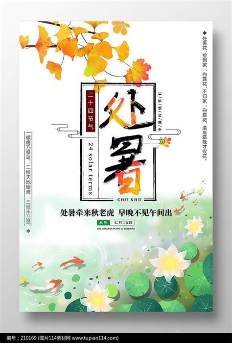古风24节气处暑海报设计 图片114