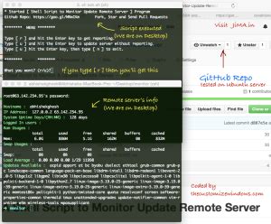 A Shell Script To Monitor Update Remote Servers