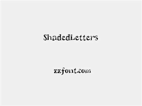 ShadedLetters 众字网