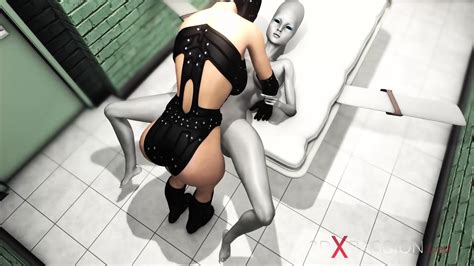 Female Alien In A Jail Gets Fucked Hard By A Hot Dickgirl In A Mask Eporner