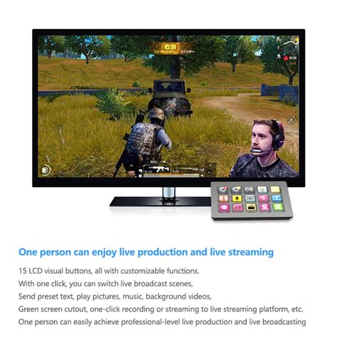 Visual Keyboard Lcd Display Keys Programmable Shortcut Keyboard Macro