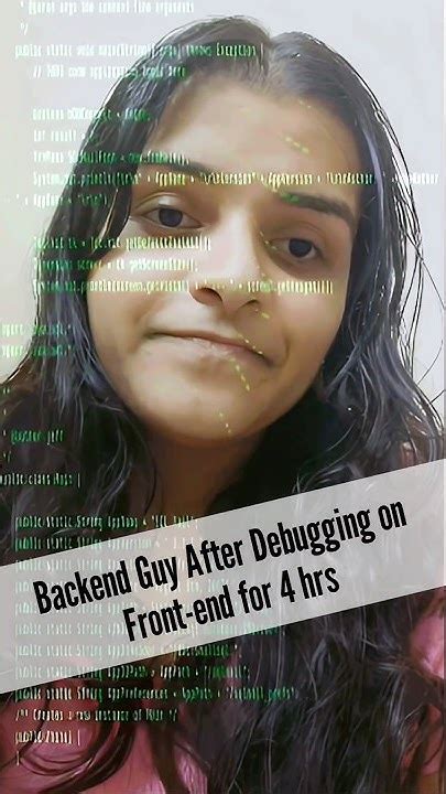 When A Backend Guy Is Forced To Work On Frontend👩🏼‍💻shorts Softwareengineer Frontend Backend