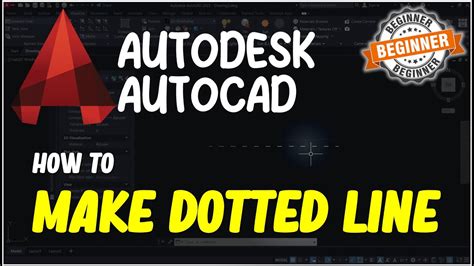 Autocad How To Make Dotted Line Tutorial Youtube
