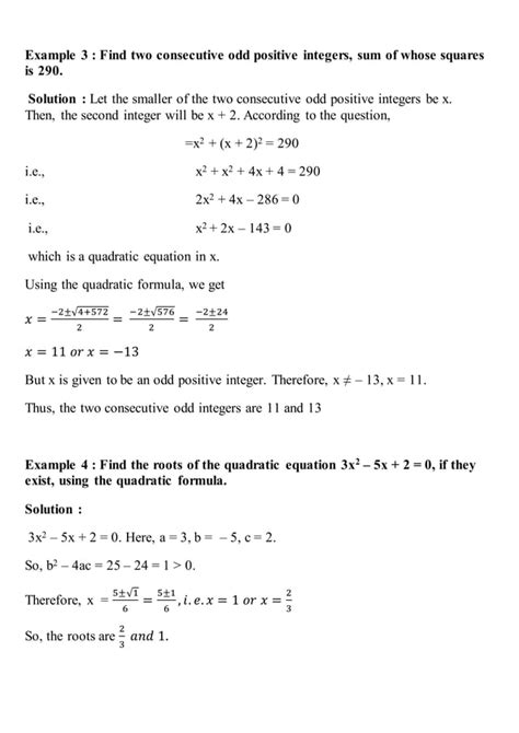 Maths Project Quadratic Equations Docx Physics Science