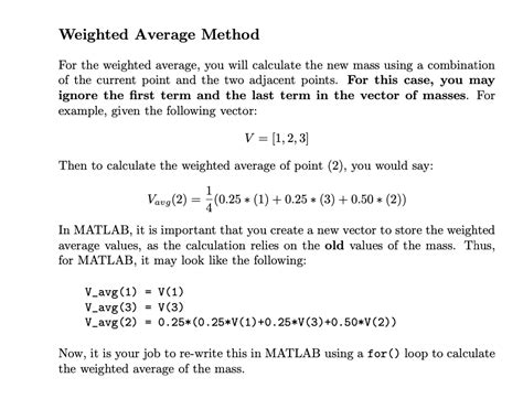 Solved Weighted Average Method For The Weighted Average You Chegg Com