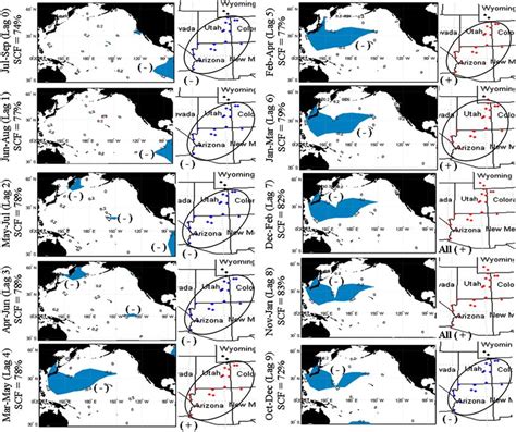 Left And Right Heterogeneous Correlation Maps Jrj ≥ 027 Plotted From