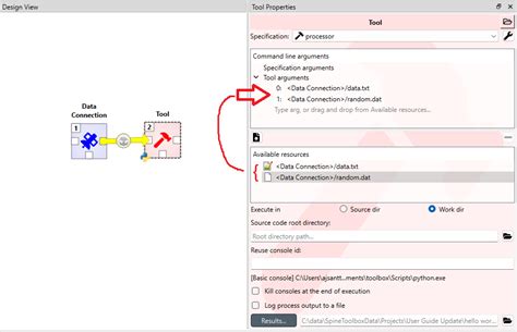 Tool Specification Editor — Spine Toolbox 0110dev4 Dev4 Documentation