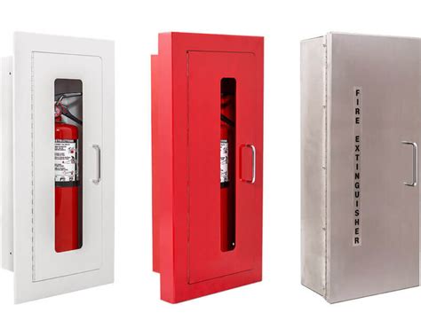 Semi Recessed Fire Extinguisher Cabinets Safety One