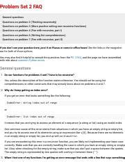 CS Problem Set FAQ Pdf Problem Set FAQ General Questions Questions On Problem