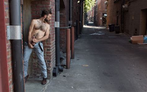 Hot Men And Gay Sex Showing Their Goods In Public On The Street