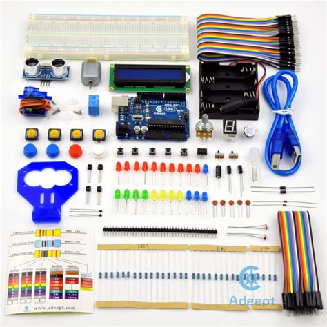 Adeept Ultrasonic Distance Sensor Starter Kit For Arduino Uno R With Tutorial And Code Oz
