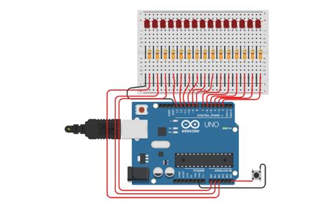 Circuit Design Binary Button Counter Tinkercad