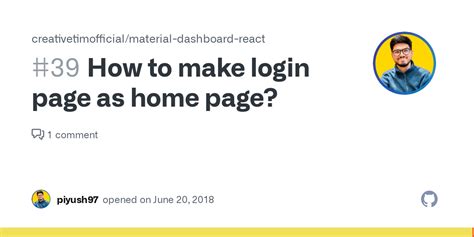 How To Make Login Page As Home Page · Issue 39 · Creativetimofficial Material Dashboard React
