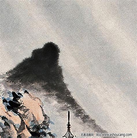 吴琴木国画 风雨归舟 高清大图下载 名画油画网