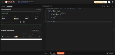 Manpreet Singh On Linkedin Day15 Ninjaslayground Codingninjas Codingproblem Java Lowerbound