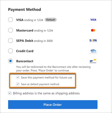 Let Customers Save Their Payment Methods