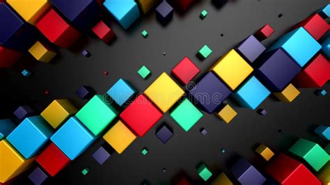 Background Of Animated Cubes Stock Footage Video Of Tide Concept 293532916