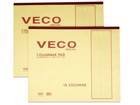 Veco Accounting Columnar Pad 17x14 10 12 14 16 Cols Lazada Ph