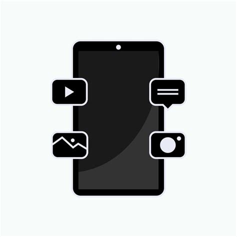 장치 벡터에 디지털 미디어 아이콘 응용 프로그램 기호 프리미엄 벡터