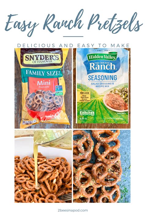 Easy Ranch Pretzels Recipe 2 Bees In A Pod