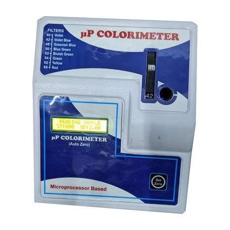 Portable Microprocessor Based Laboratory Digital Colorimeter 700nm Max At Rs 3400 In Ambala