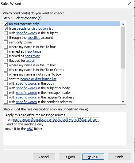 Computer Cool Tricks Outlook Move Email To Folder Automatically From