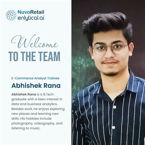 Nuvoretail On Linkedin Thrilled To Welcome Abhishek Rana To The