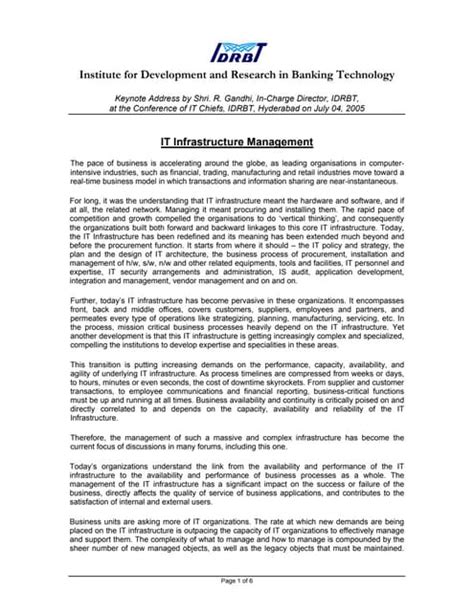 It Infrastructure Management Pdf