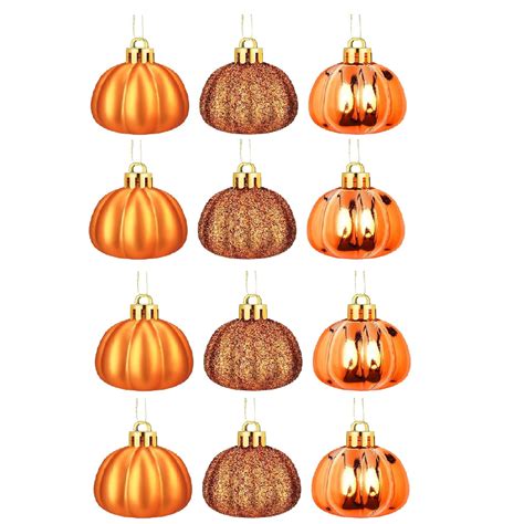 Yonggooo Fall Pumpkin Hanging Ornaments Fall Mini Pumpkin Ball