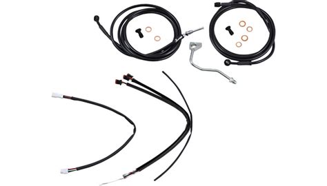 Burly Brand Control Kit 16 Ape Hanger Handlebars Abs Harley Dav