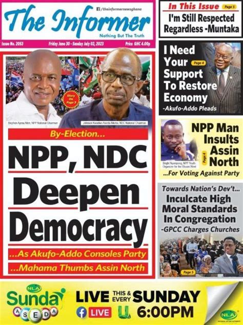 Newspaper Headlines Friday June 30 2023