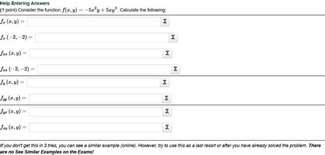 Solved Help Entering Answers1 ﻿point ﻿consider The