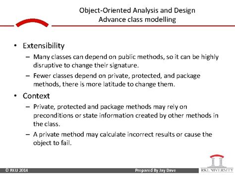 Objectoriented Analysis And Design Advance Class Modelling Introduction